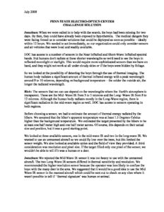 Penn State EOC Solution Script - PBL Projects